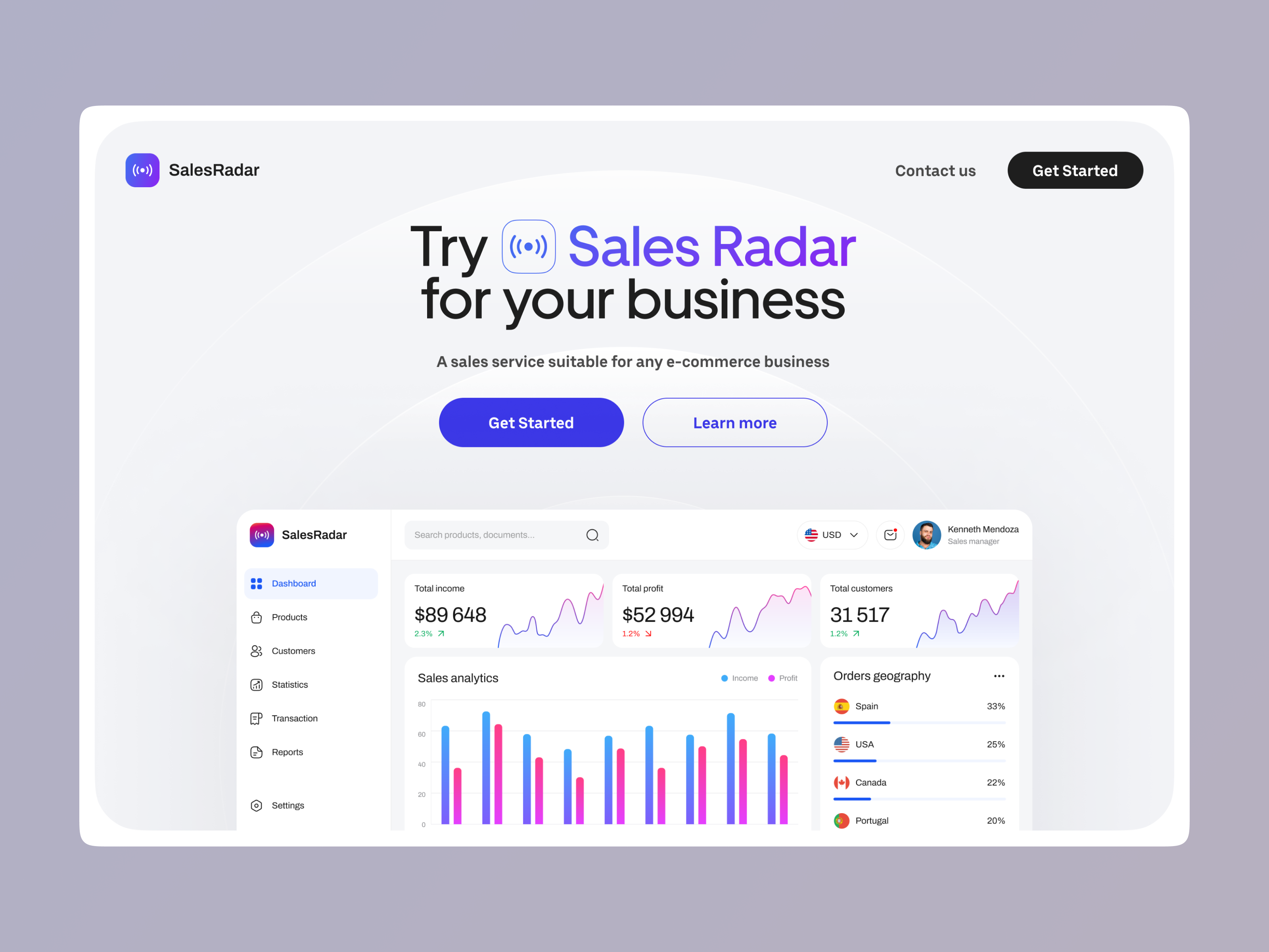 Web App Landing Page by Ronas IT | UI/UX Team on Dribbble