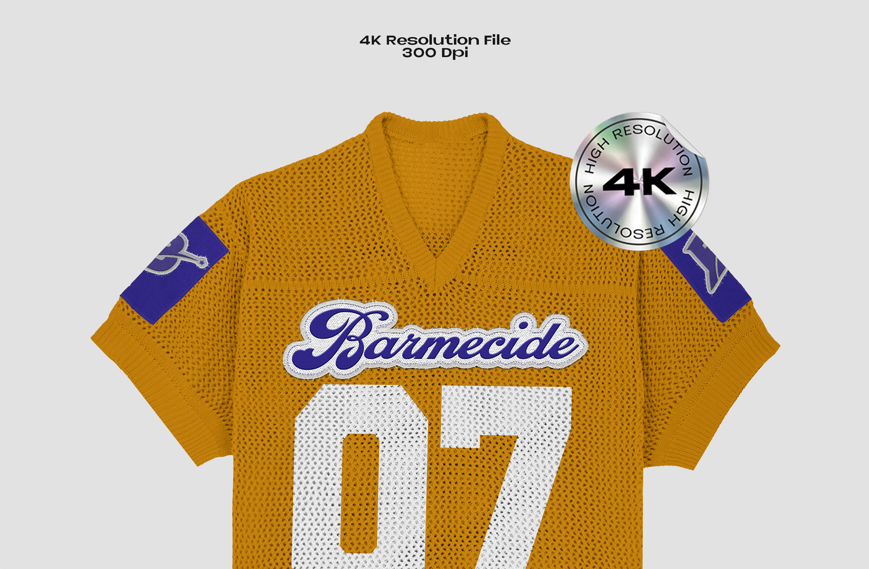 waffle mesh football jersey mockup by Barmecide de Atelier on Dribbble