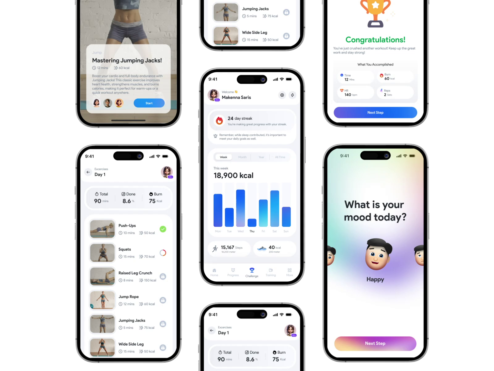 Personalized Fitness App & Lifestyle Tracker App Design by MD Abdur ...