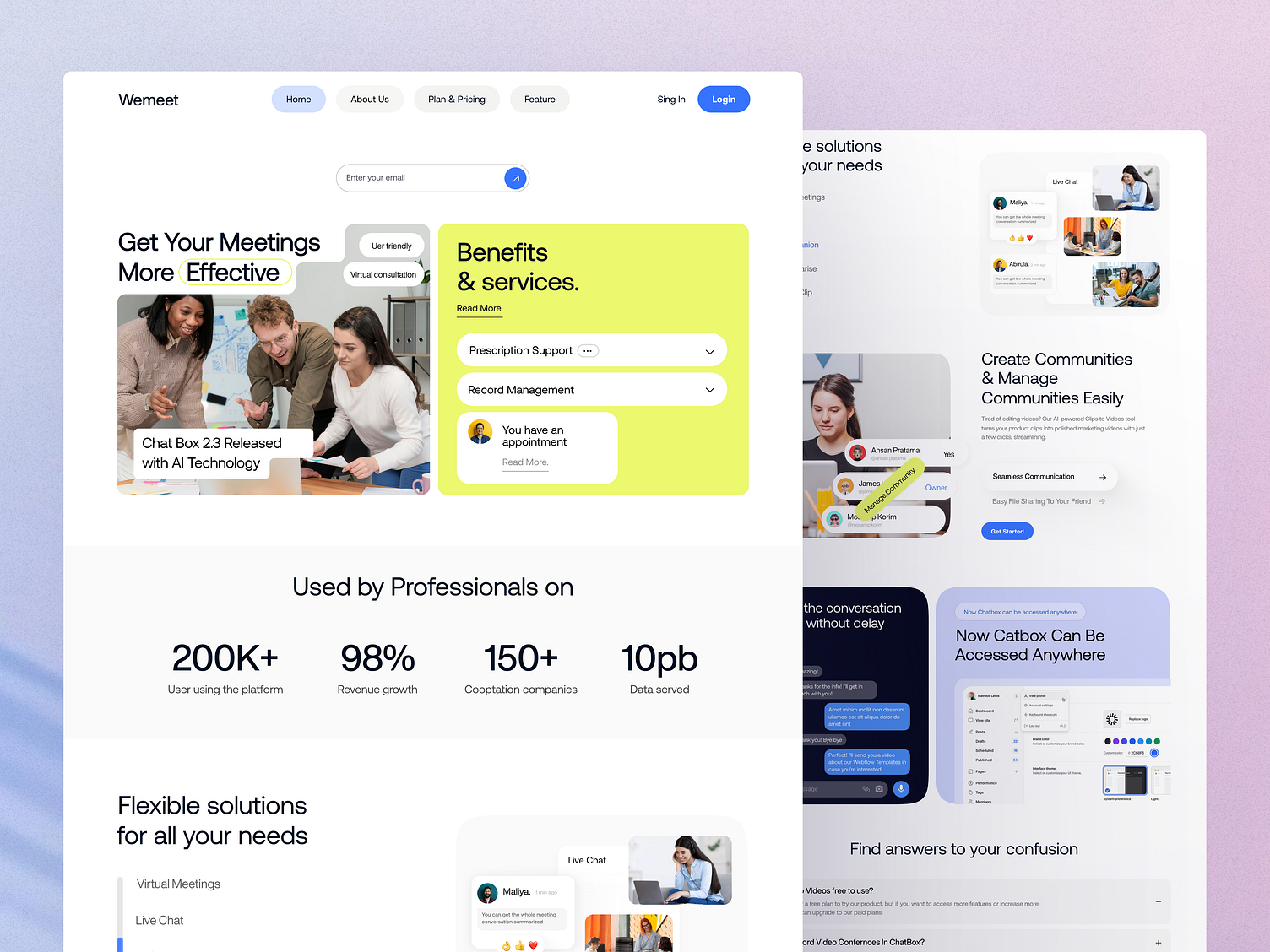 WeMeet Meeting Platform Website 2024 by Ofspace UX/UI on Dribbble