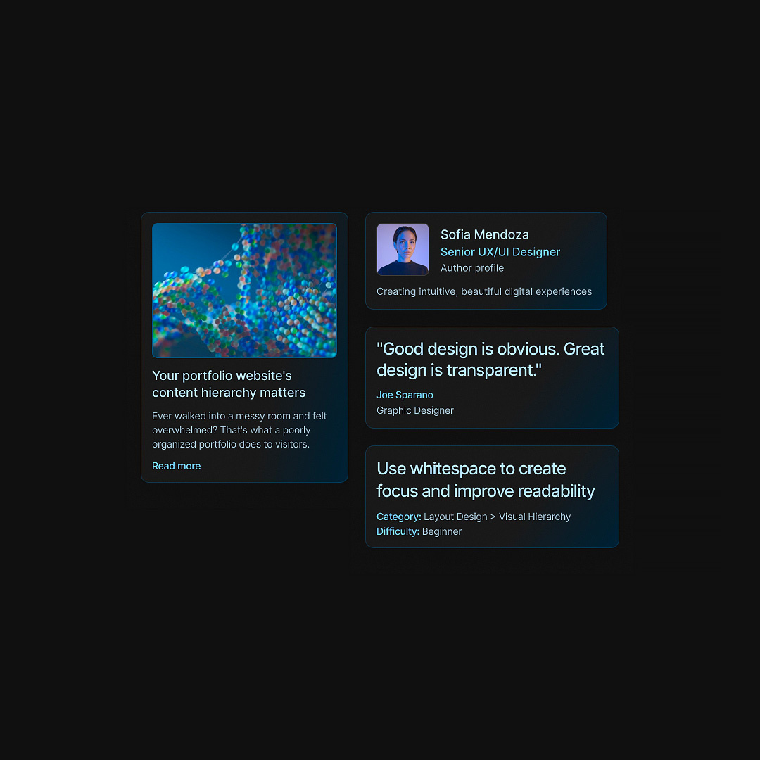 Blog UI by Lam'aan on Dribbble