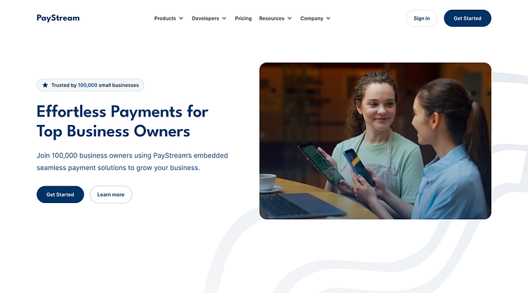 PayStream Homepage - Embedded Payments by Exon Nkemchor on Dribbble