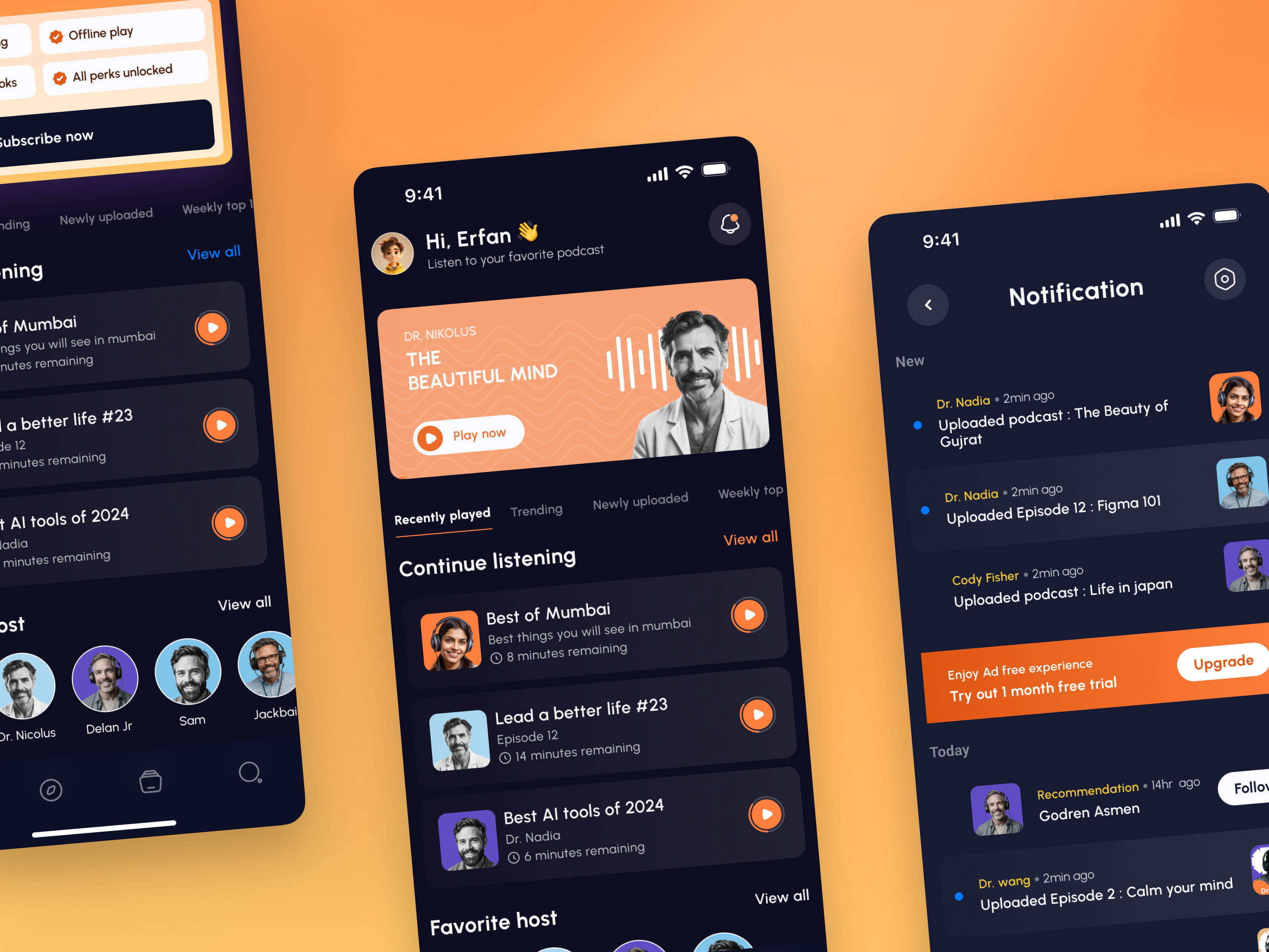 🎧 Explore, Listen, Repeat – Podcast App UI Design 🔥 by FocoTik UI UX ...