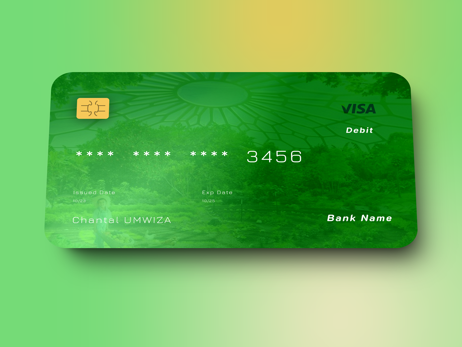 Bank card design by Aime Hosanna DUSHIME on Dribbble