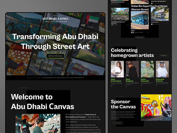 Abu Dhabi Canvas Website 🎨🚌 by Sergio Past on Dribbble