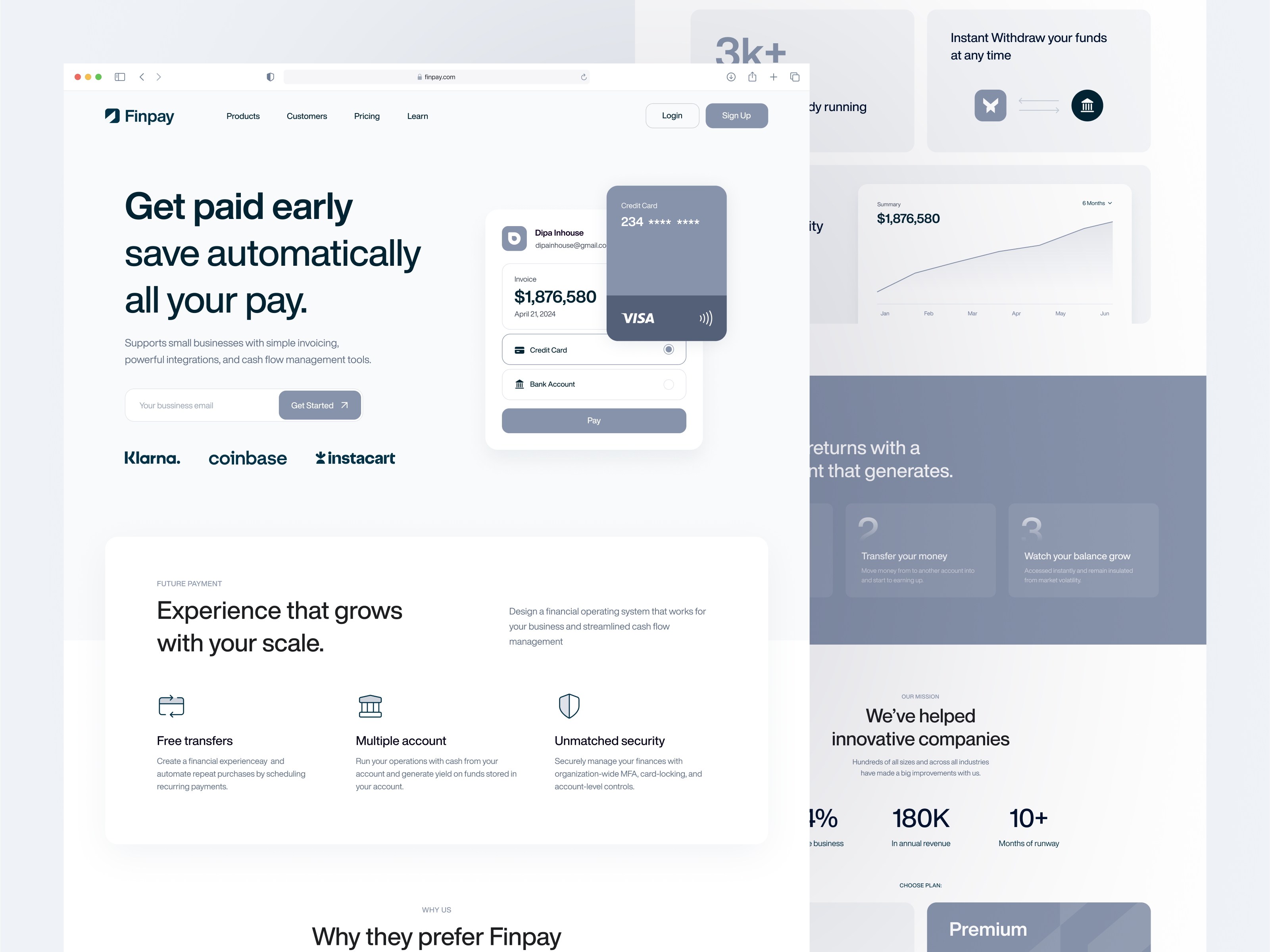Finpay - Fintech Landing Page by Dipa UI/UX for Dipa Inhouse on Dribbble