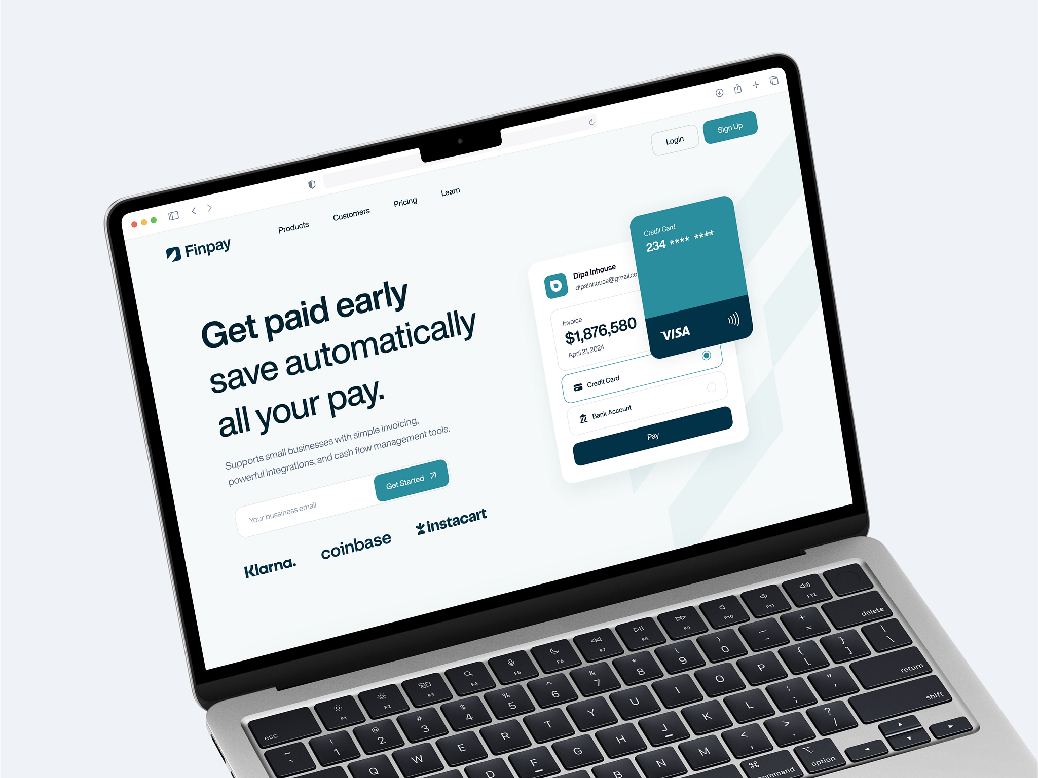 Finpay - Fintech Landing Page by Dipa UI/UX for Dipa Inhouse on Dribbble
