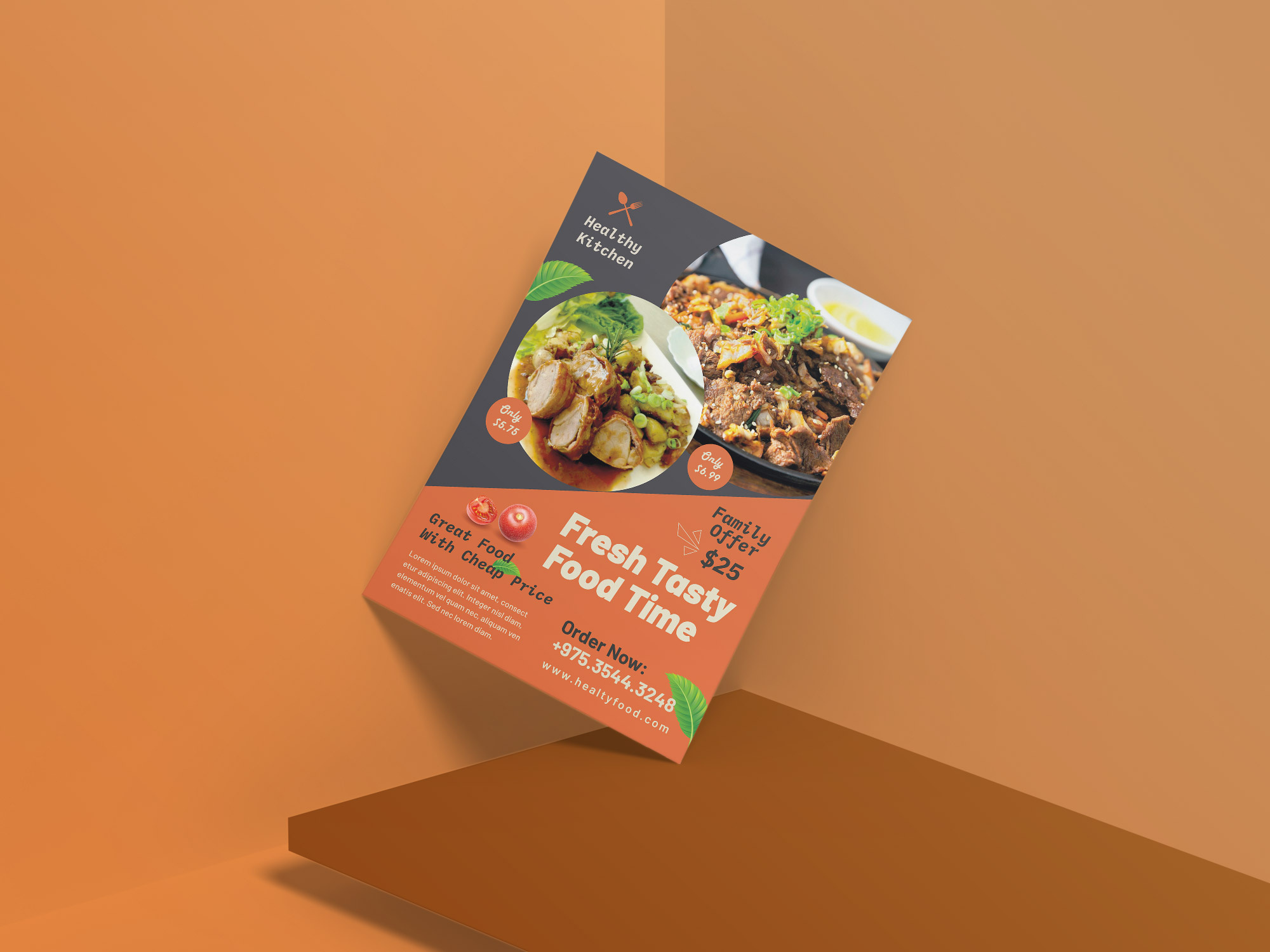 Modern Food Flyer Design by Shadiya Afrose on Dribbble