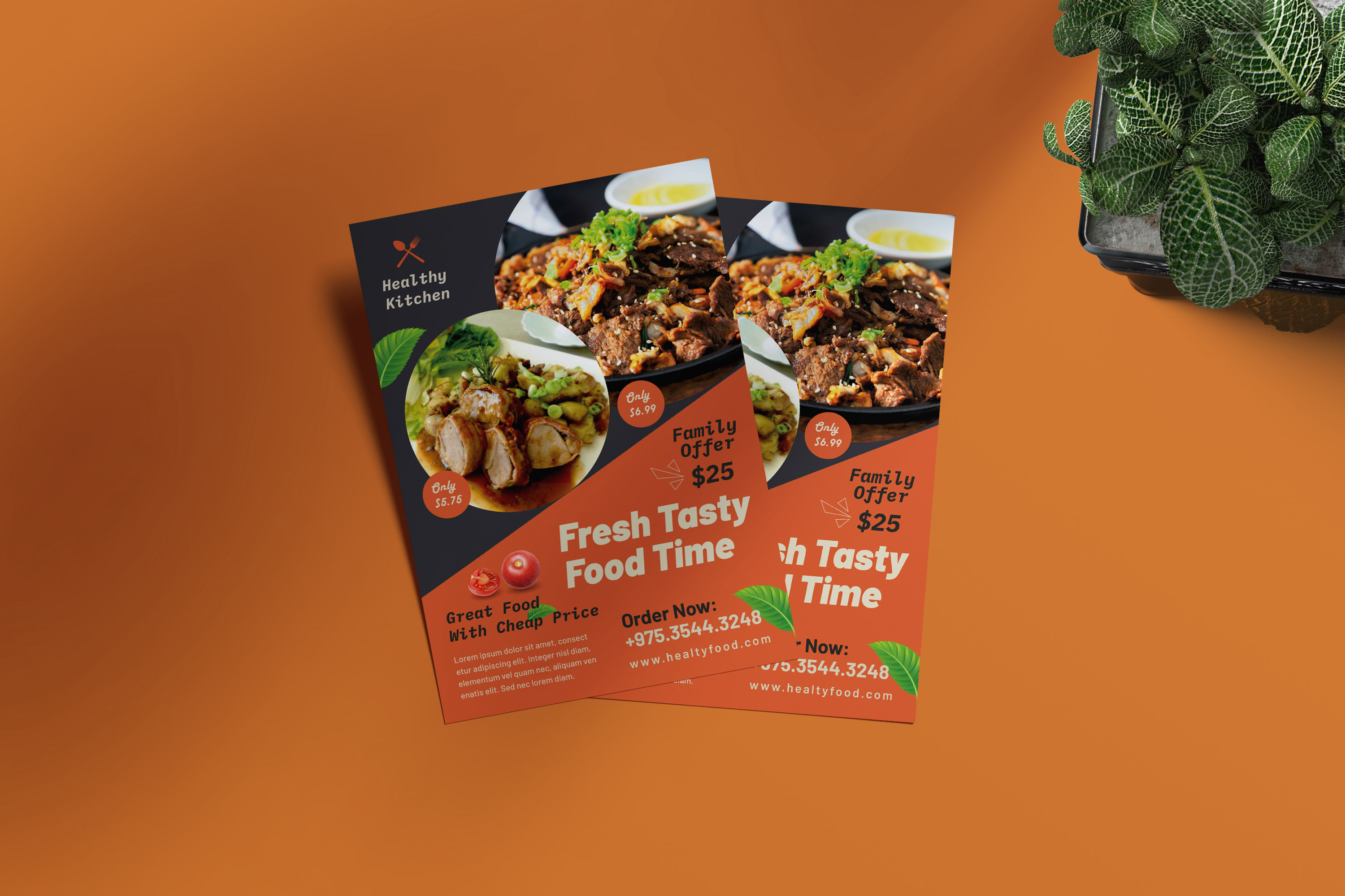 Modern Food Flyer Design by Shadiya Afrose on Dribbble