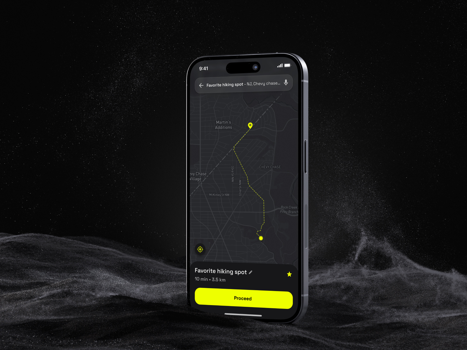 Simple hiking trail app by Ibrahim Asiri on Dribbble