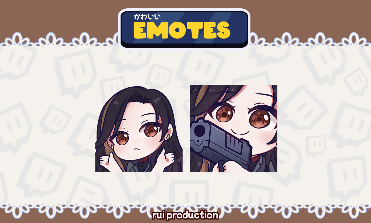 vtuber emotes custom for twitch, kick, youtube, discord, Etc. by ...