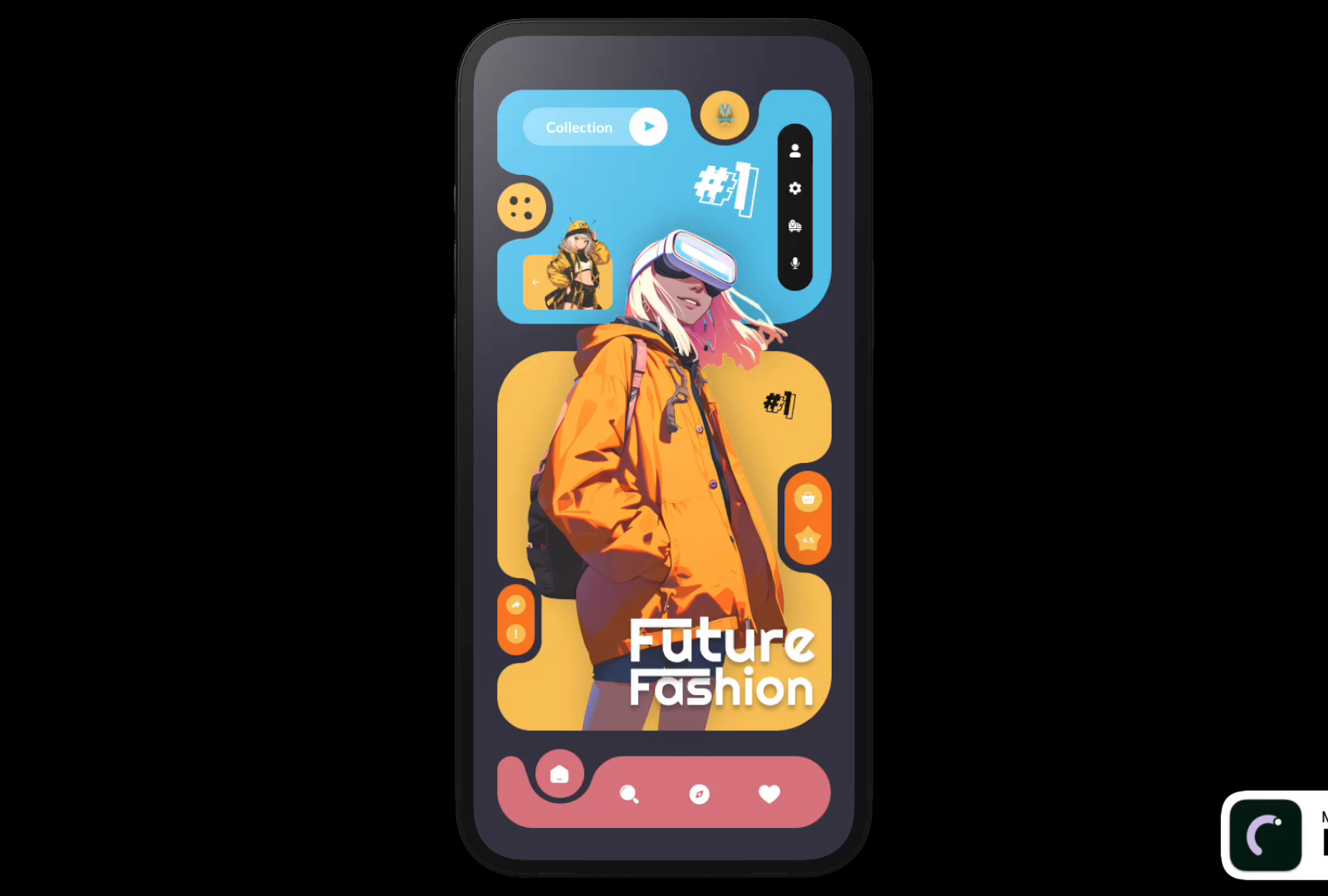 Futuristic UI design fashion app by Hina Chauhan on Dribbble