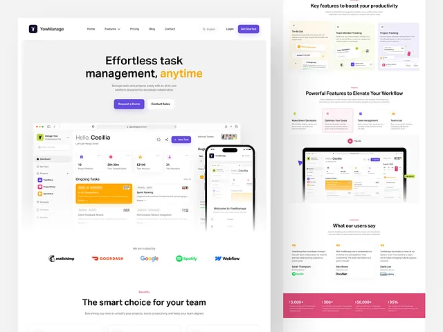 Landing Page UI designs, themes, templates and downloadable graphic ...