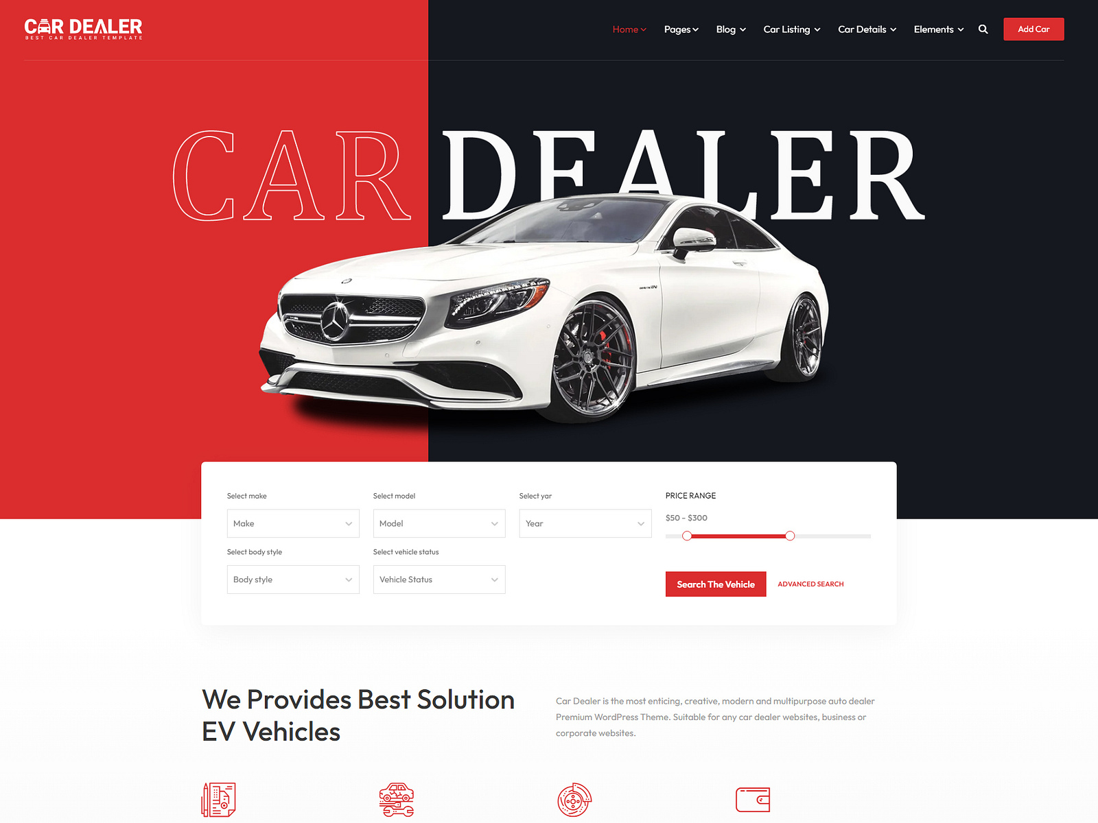 Car Dealer - Automotive Responsive React Template by Potenza Global ...