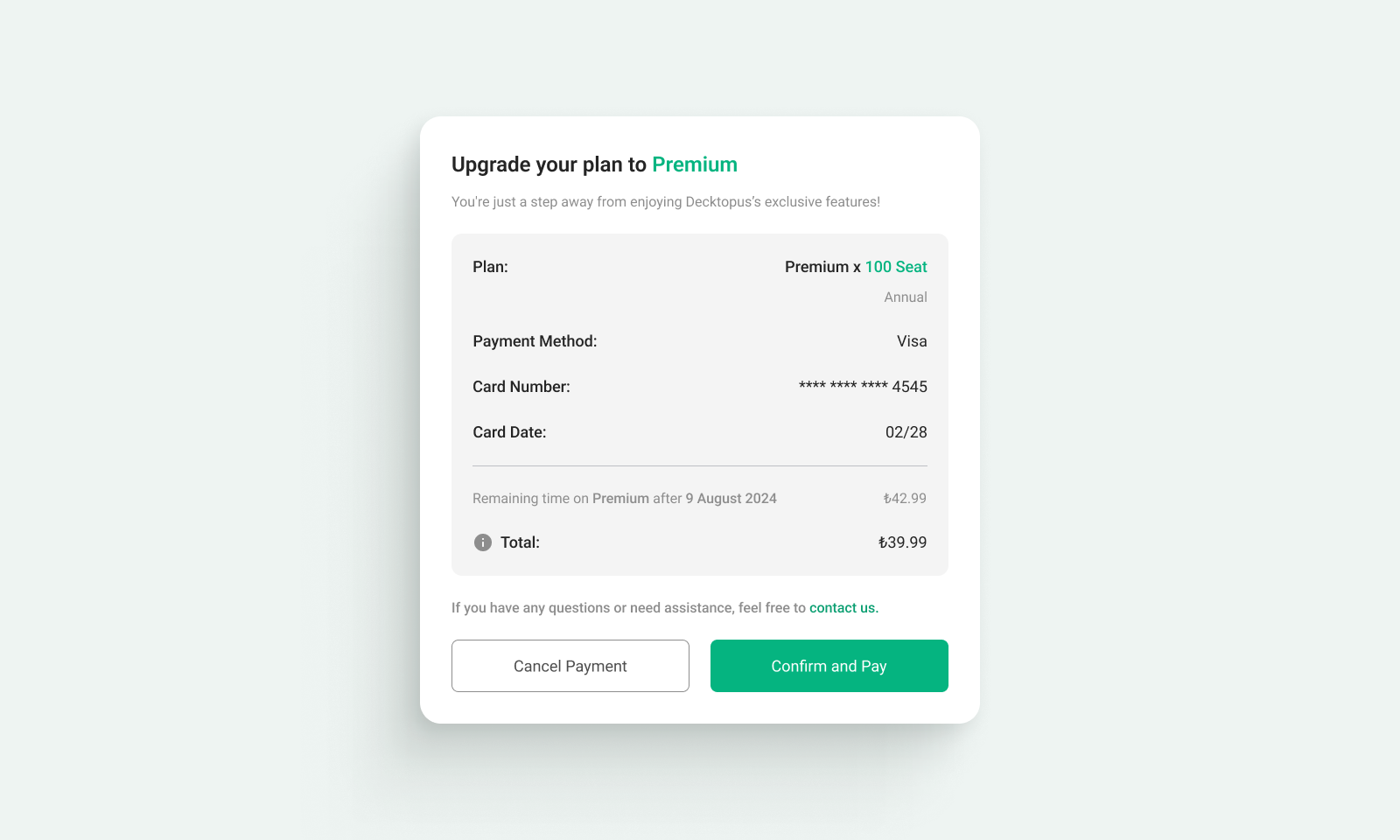 Payment Confirmation Modal by Öymen Baydın on Dribbble