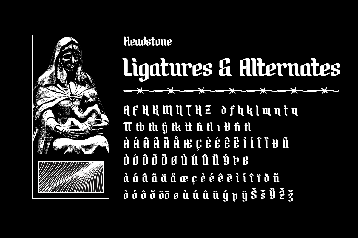 Headstone - Classic Blackletter Font by RagamKata on Dribbble