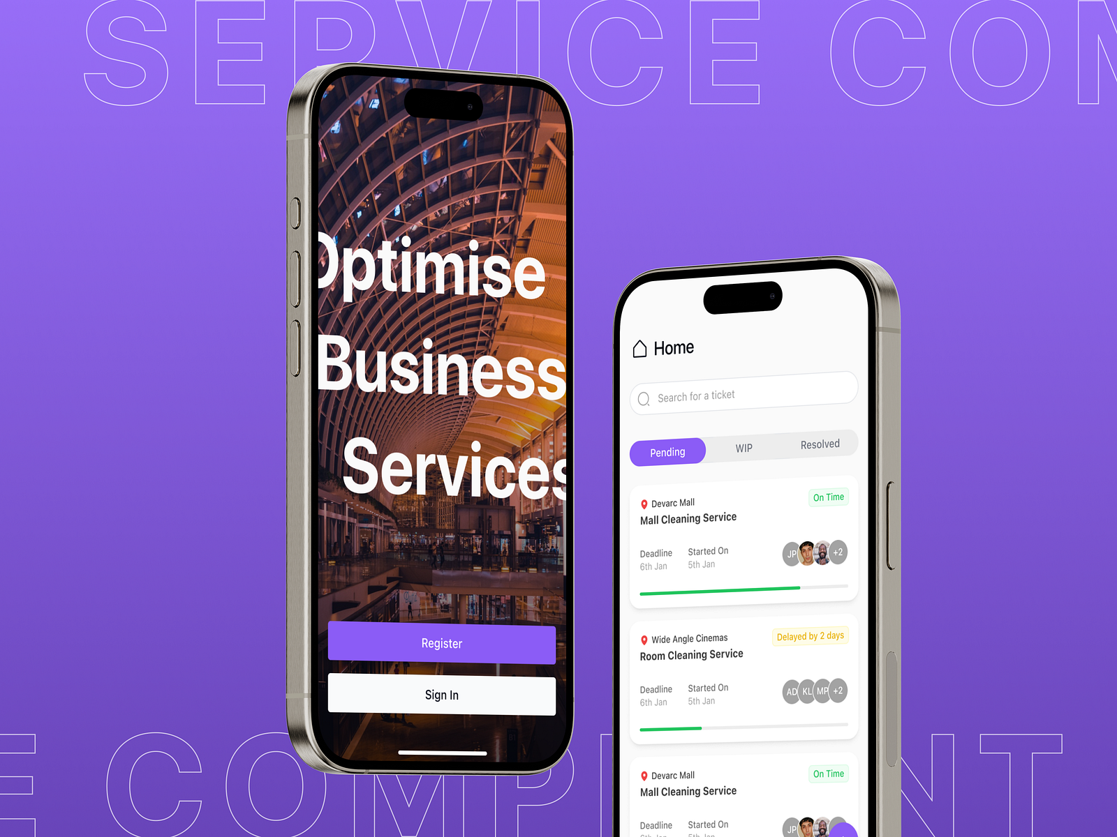 Service Complaint App by Manish Pal on Dribbble