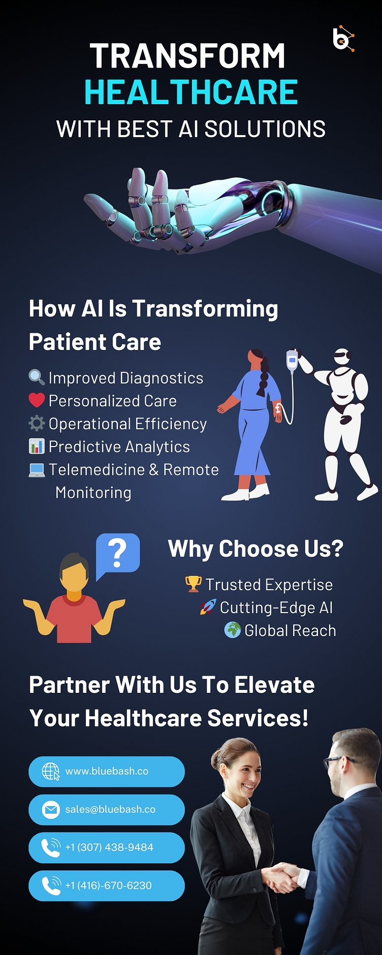 Hire the Best AI Healthcare Solution Company - Bluebash by Bluebash on Dribbble
