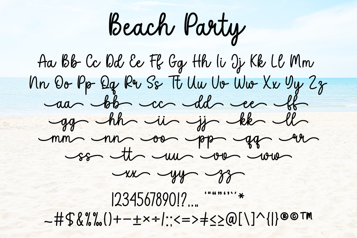 Beach Party Font by DN Creative on Dribbble