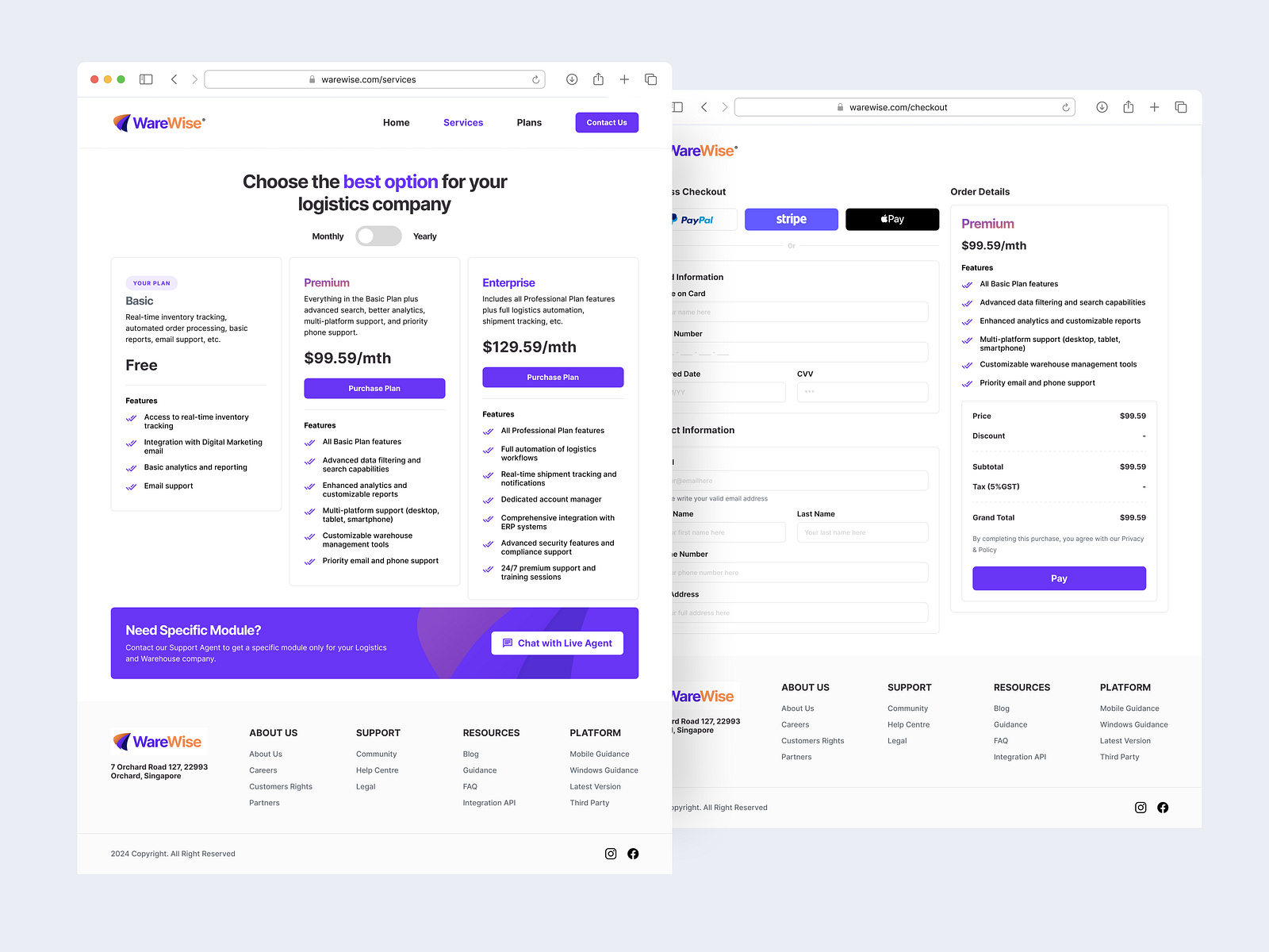 Pricing & Checkout Page - UI Exploration by Angga Wibowo on Dribbble
