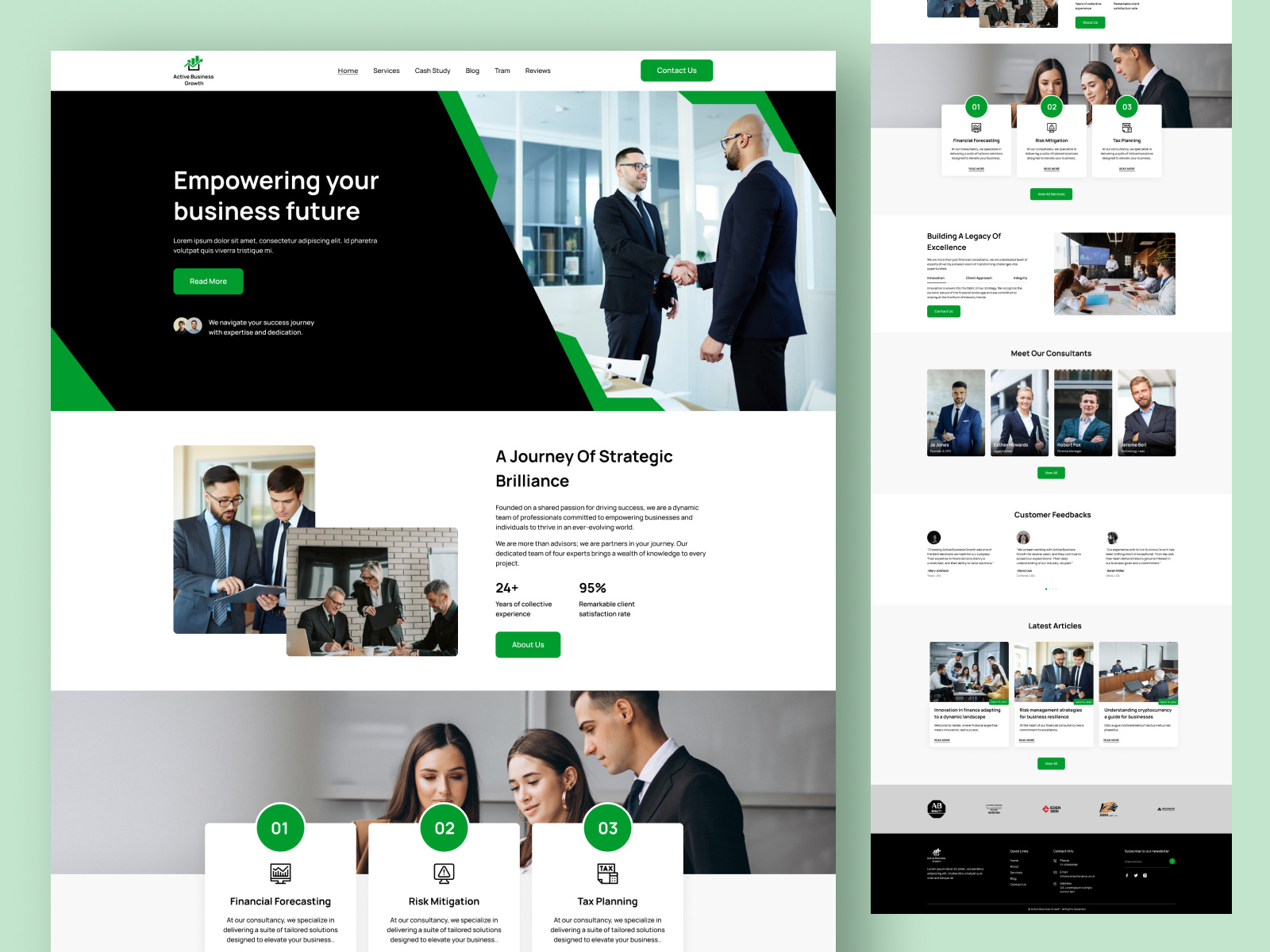 Business Consultation Website🚀 by get website on Dribbble