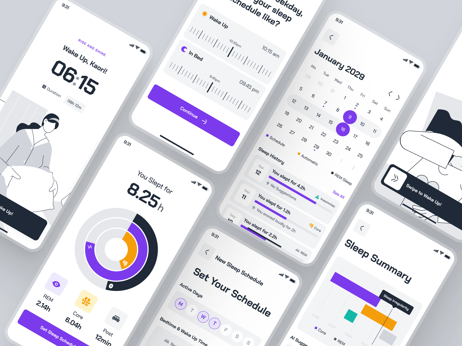 turing UI Kit: AI Smart Healthcare App | Sleep Tracker Monitor by ...