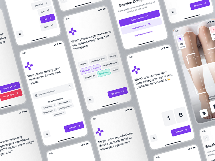 Turing Ui Kit Ai Smart Healthcare App Ai Symptom Checker Uiux By
