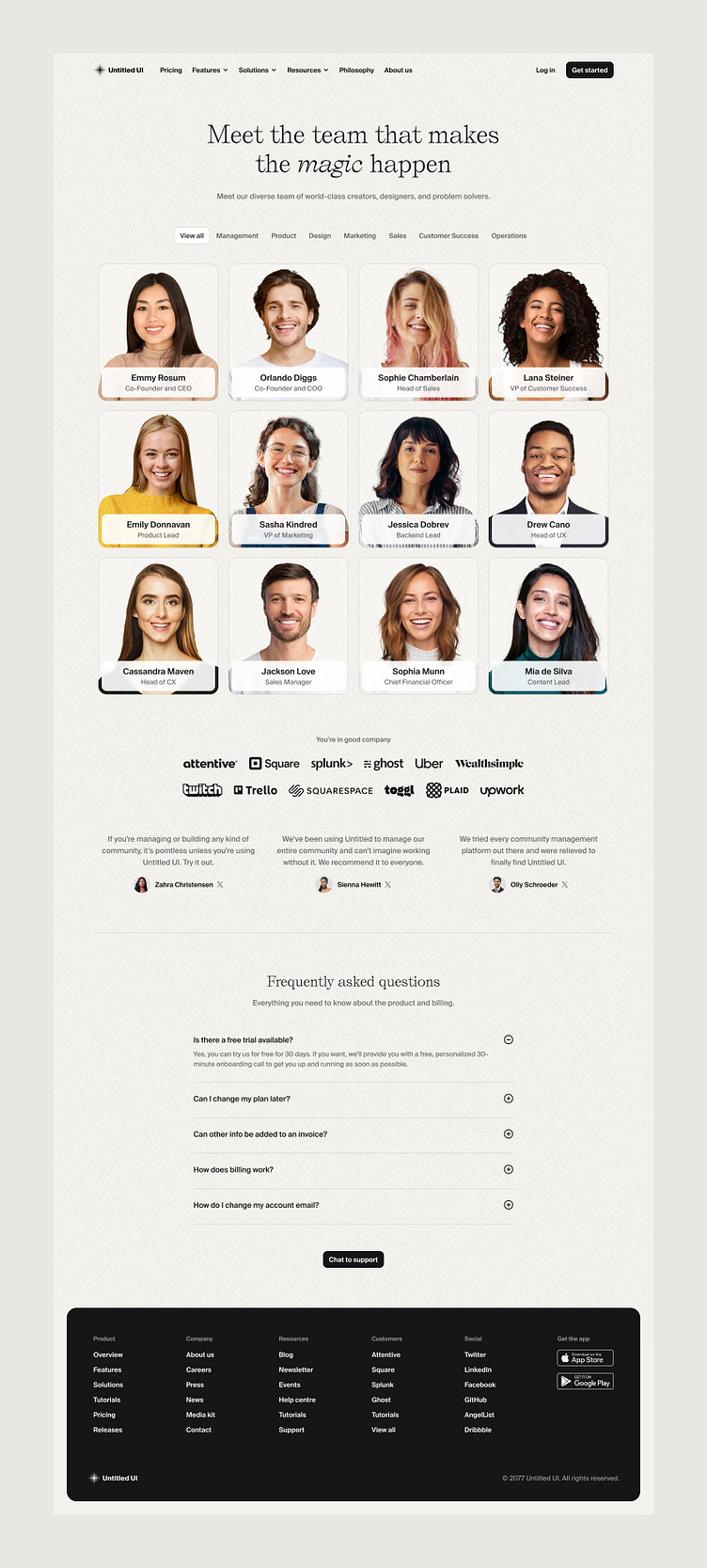 Meet our magic team — Untitled UI by Jordan Hughes® on Dribbble