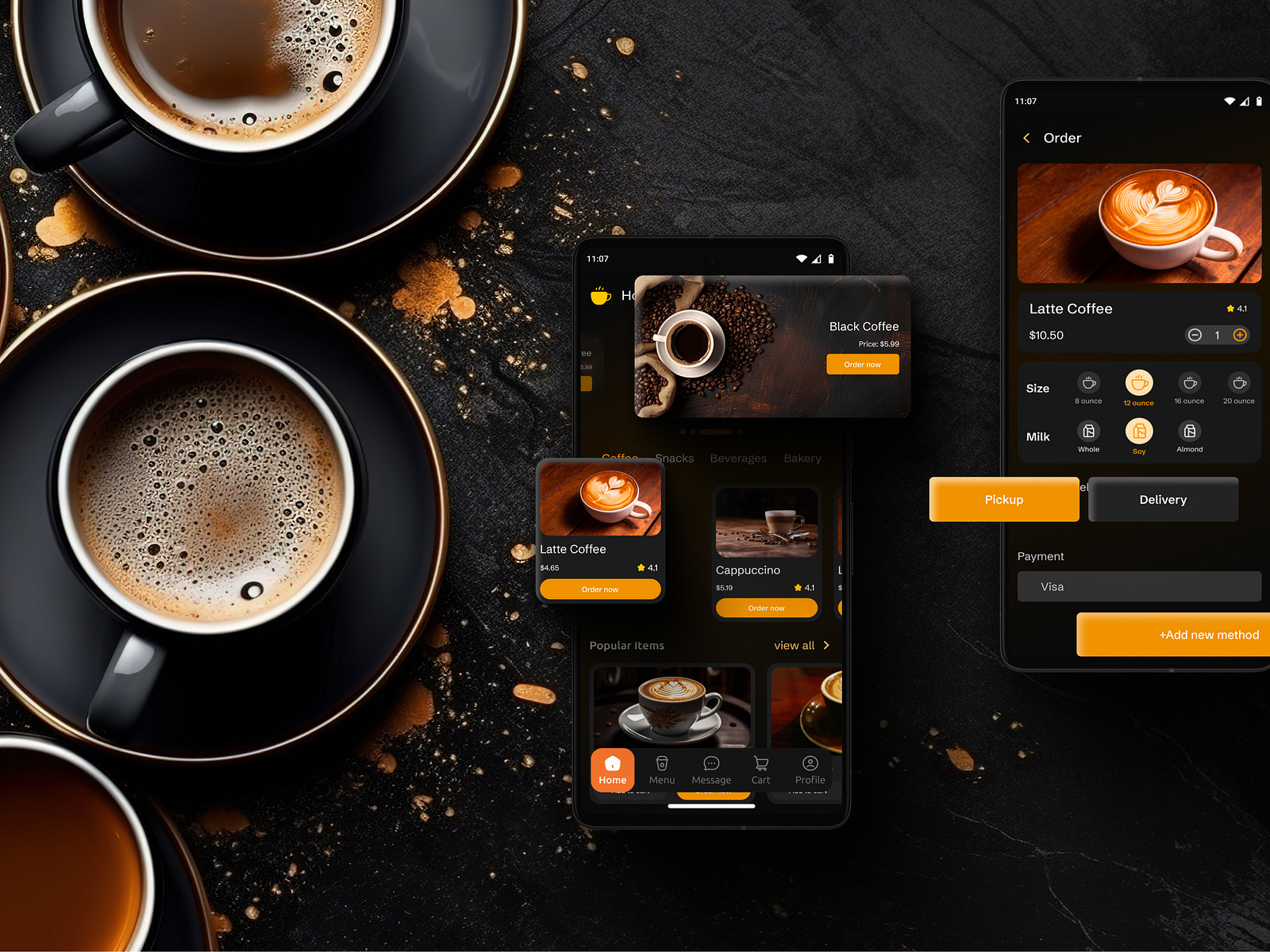 Coffee order app by Mohammad Emon on Dribbble