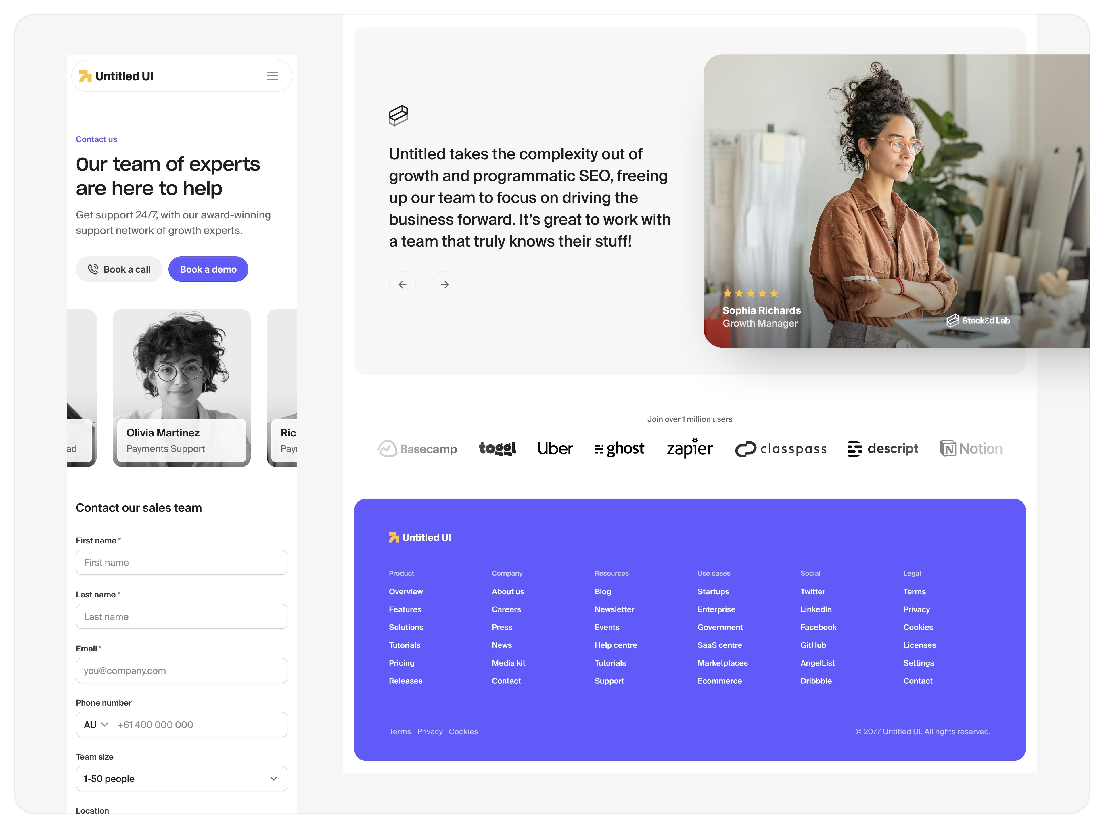 Our team — Untitled UI by Jordan Hughes® on Dribbble