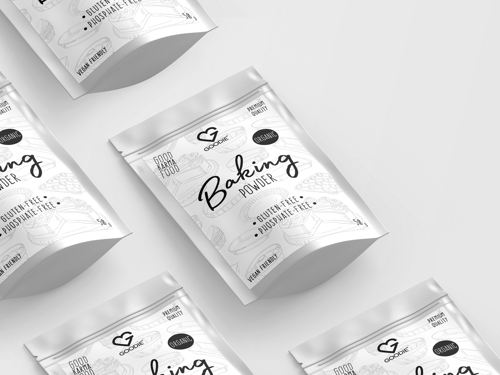 Natural baking powder label 🥧🍪 by Barbora on Dribbble