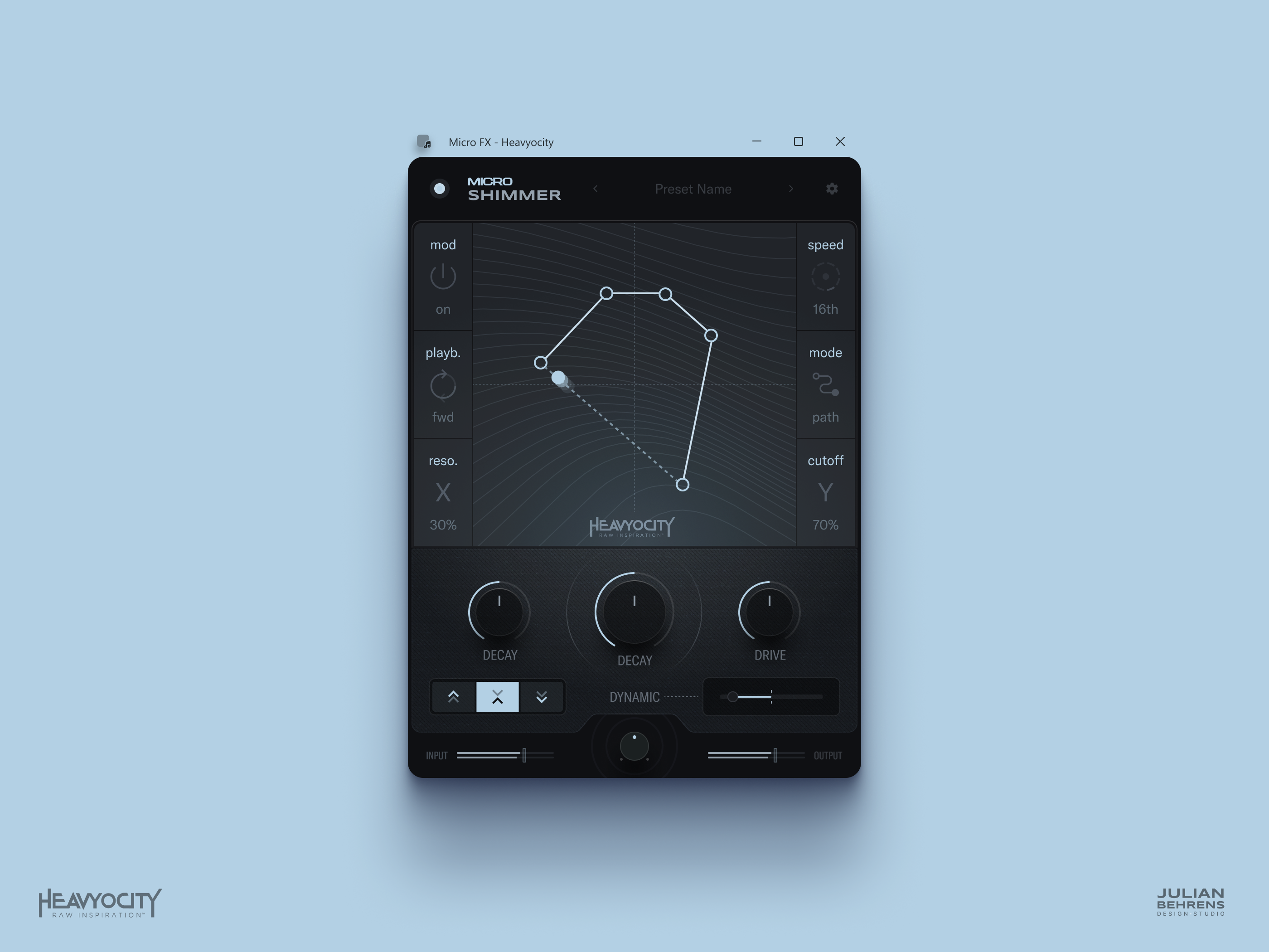 Micro FX - Heavyocity (VST plugin GUI) by Julian Behrens on Dribbble