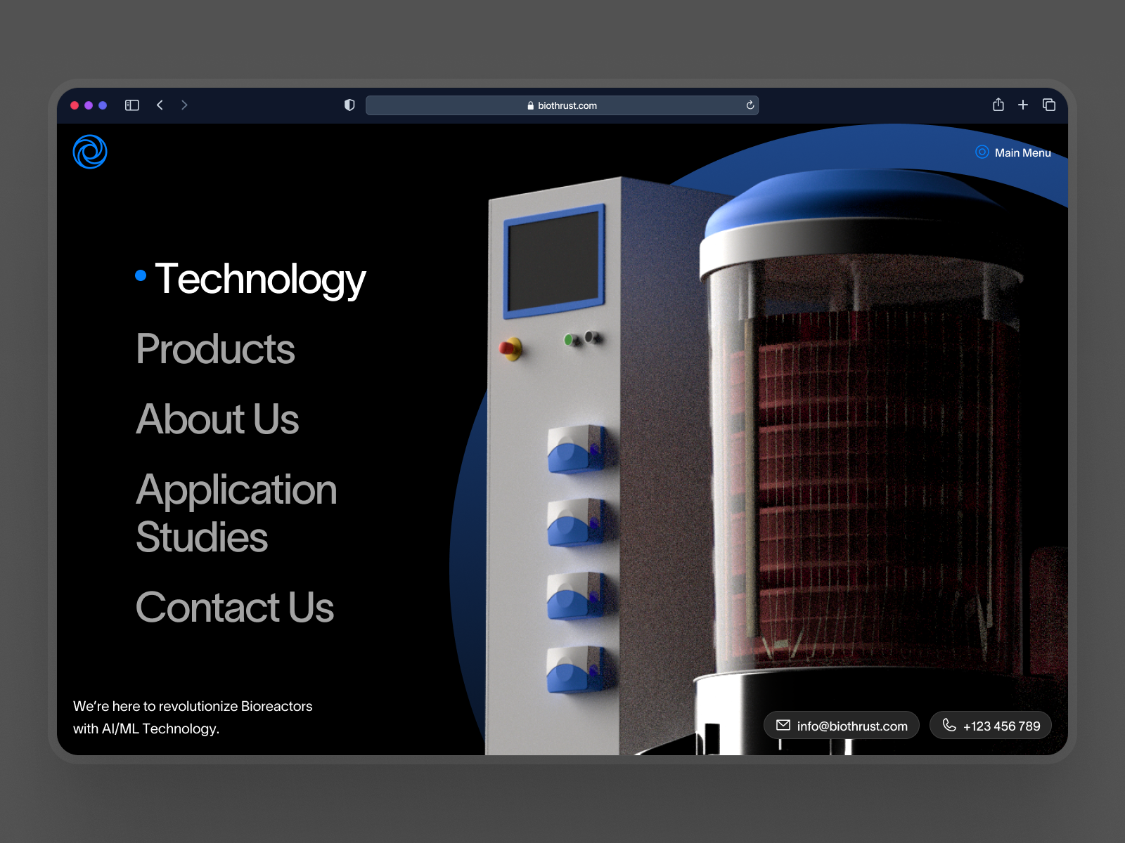 biothrust: The Bionic Bioreactor Company | Responsive Mobile Web by ...
