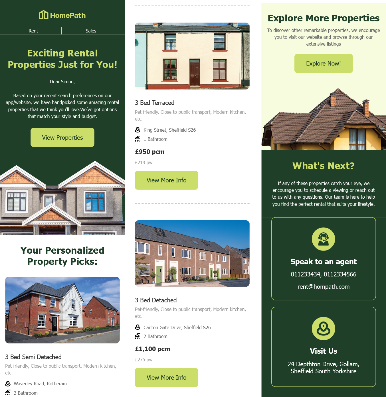 Real Estate Email Design by Abdulahi Omotayo on Dribbble