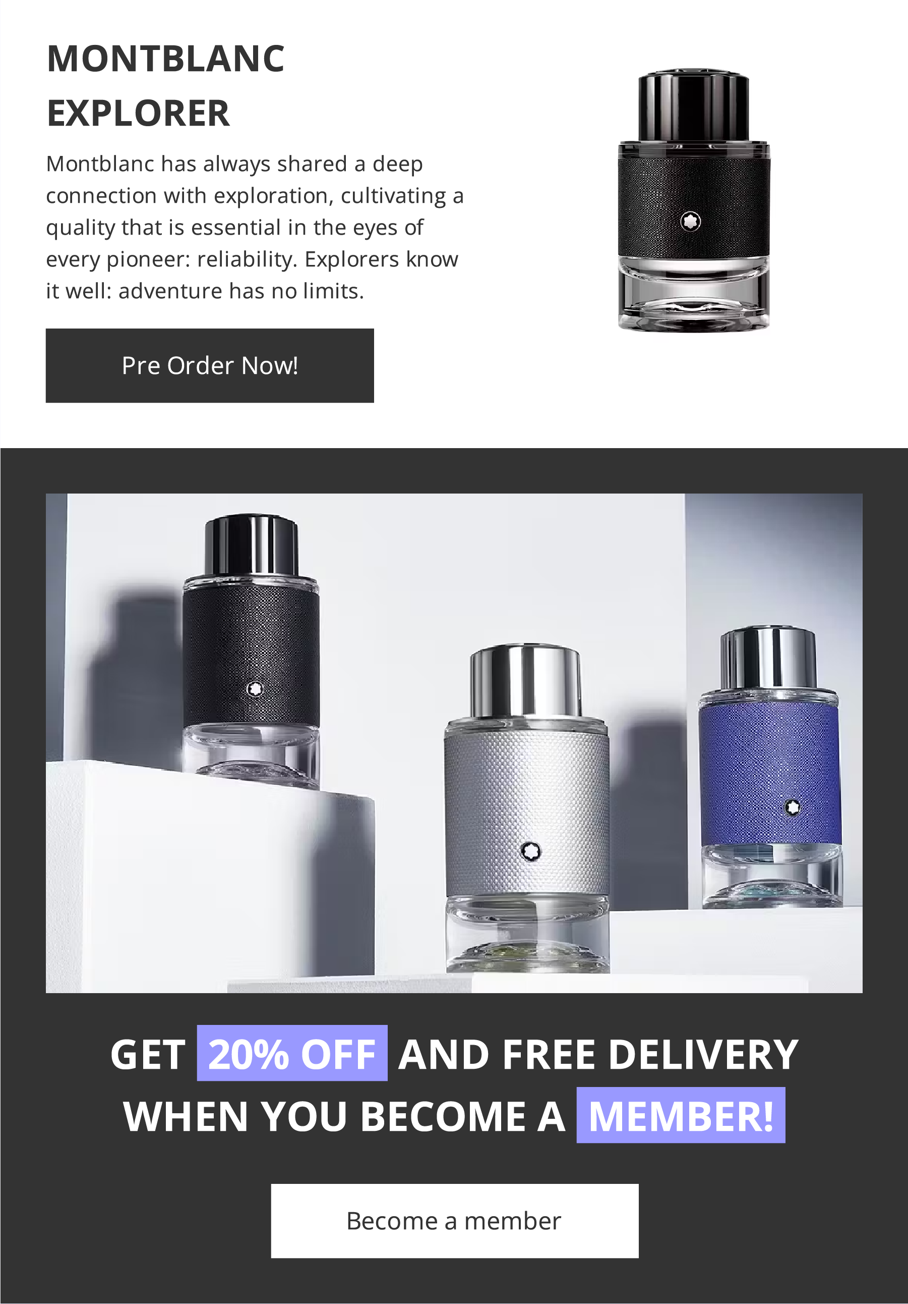 Fragrance Sales Email Design by Abdulahi Omotayo on Dribbble