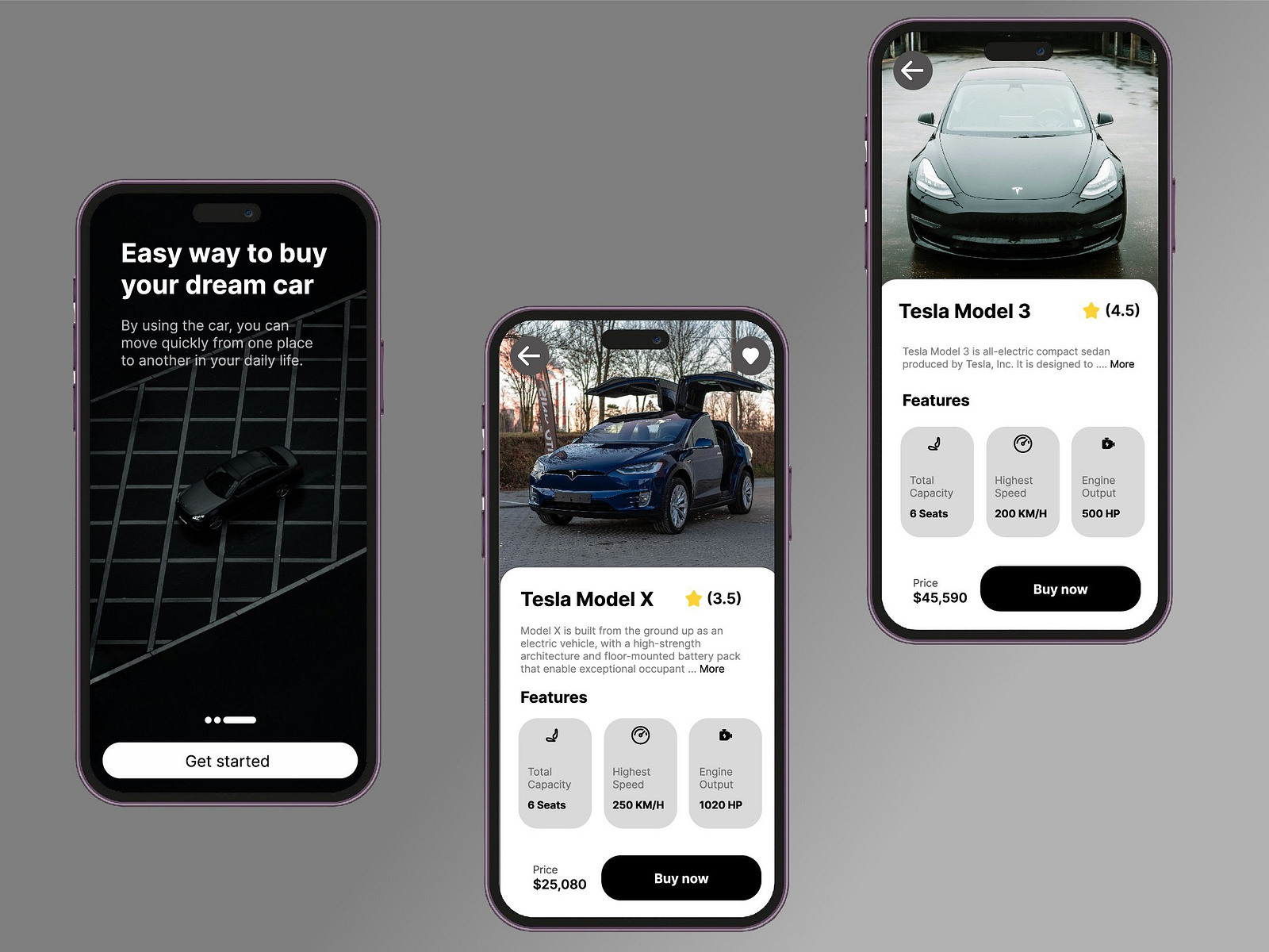 Tesla design prototype by Arfa Amir on Dribbble