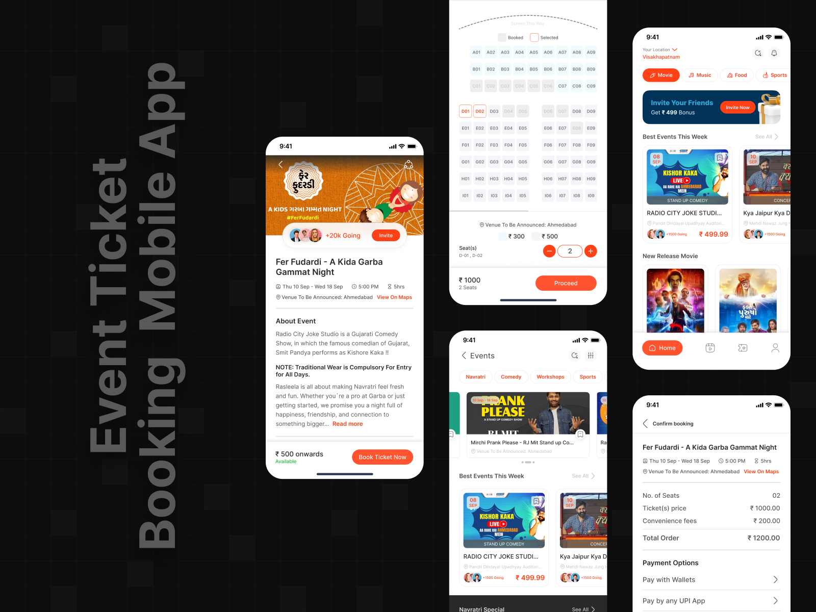 Event Ticket Booking App Design by Amit Patel on Dribbble