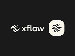 xflow Logo Design - X, Waves by Dalius Stuoka on Dribbble