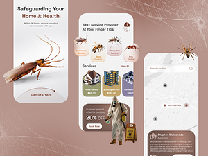 Pest Control Mobile App Design Idea by aPurple on Dribbble