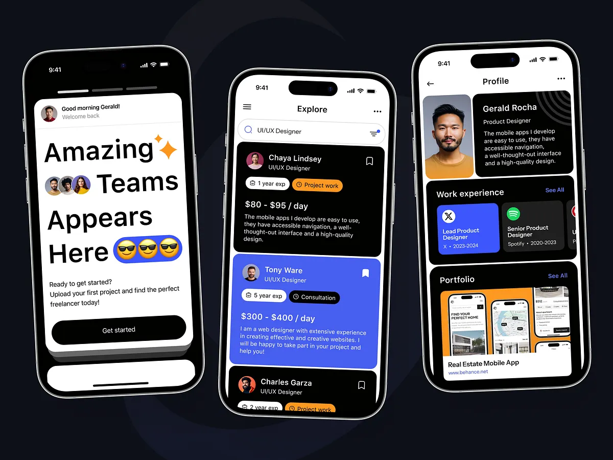 Profile UI designs, themes, templates and downloadable graphic elements ...