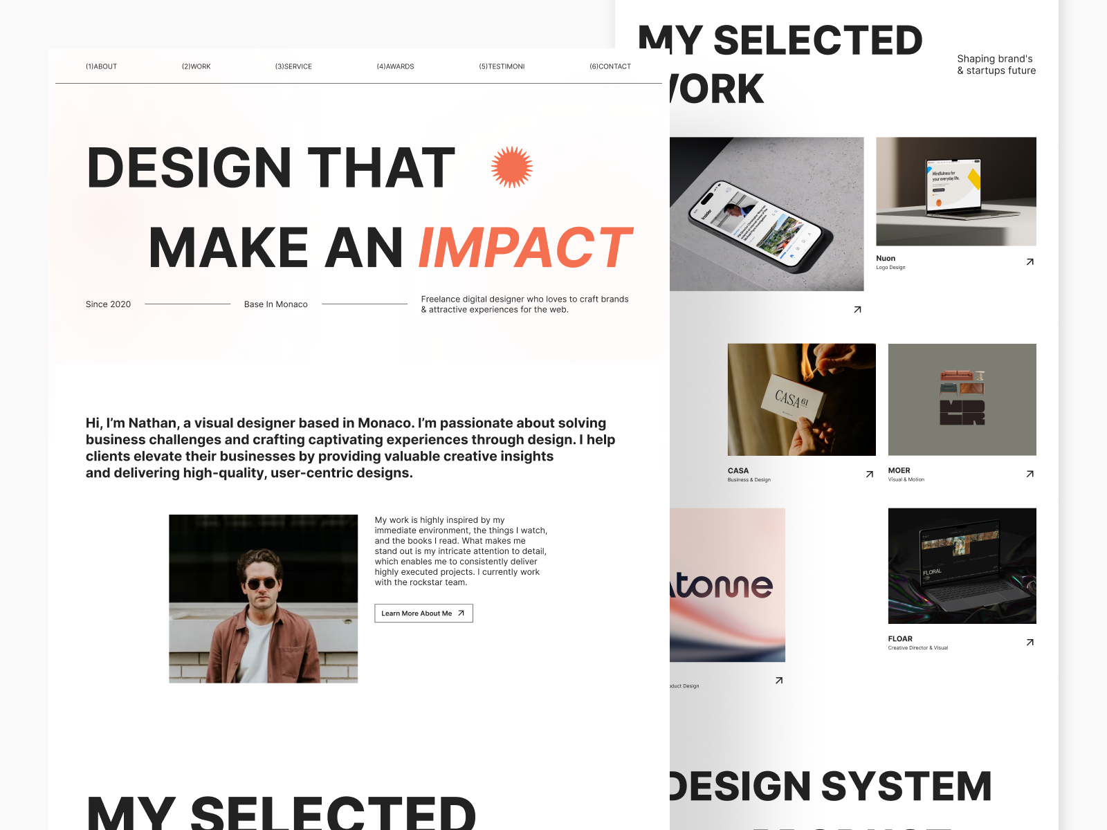 Personal Portfolio Design Exploration by Ridwan Syahroni on Dribbble