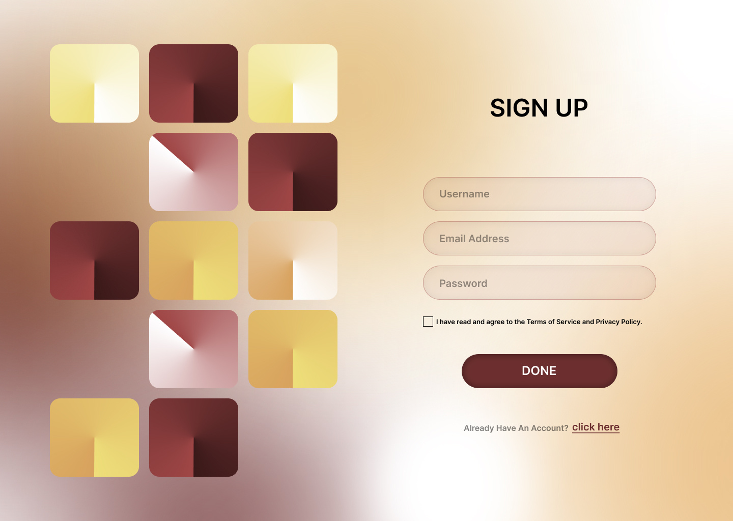 sign up page UI design by tina mahdavi on Dribbble