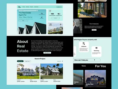 Real Estate Website UI UX Design designs, themes, templates and ...