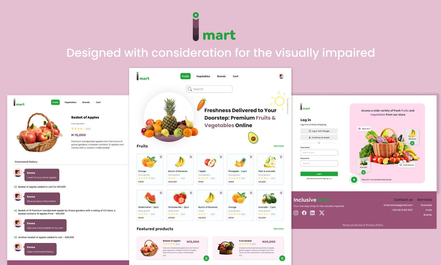 Online E-commerce store -Inclusive mart by Kesioluwa on Dribbble