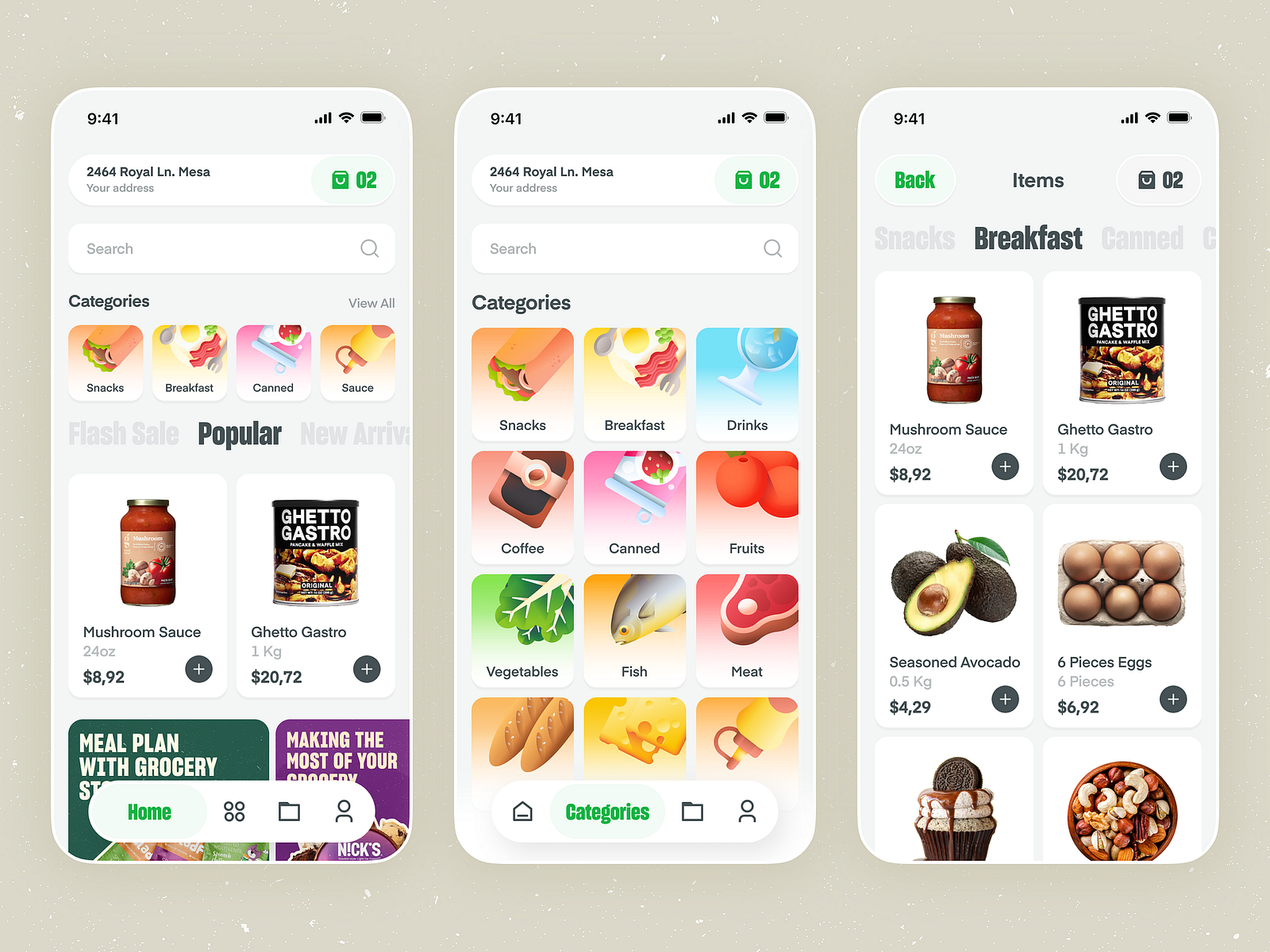 Grocery App Design by Orix Creative on Dribbble