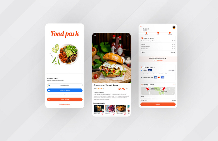 Food Order App UI by Mijanur Rahman on Dribbble