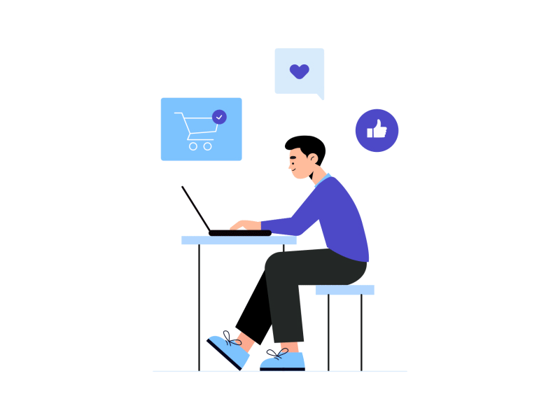 Online Shopping Animation by Manju on Dribbble