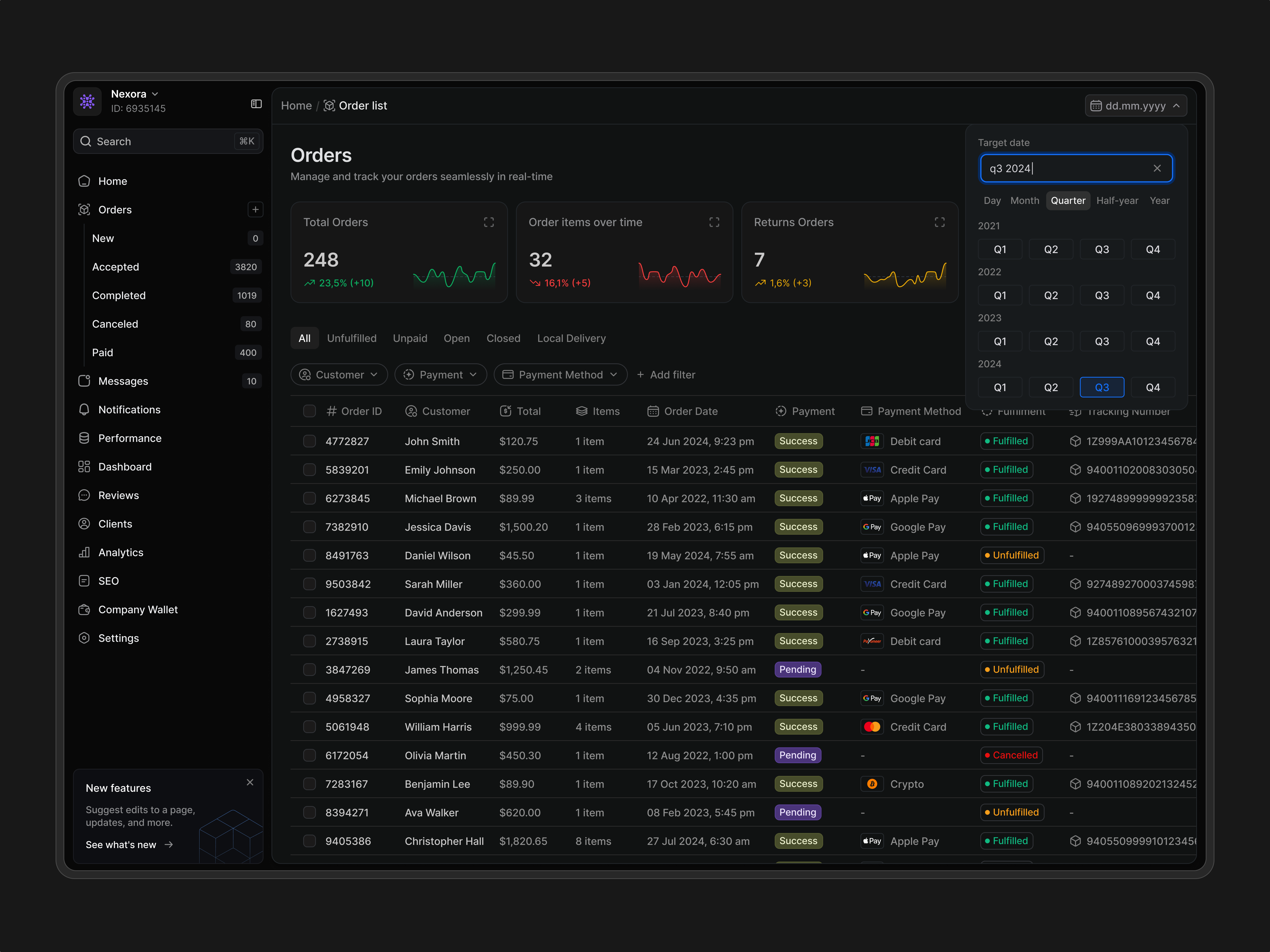 Quarter-Based Date Picker by Dmitry Sergushkin on Dribbble