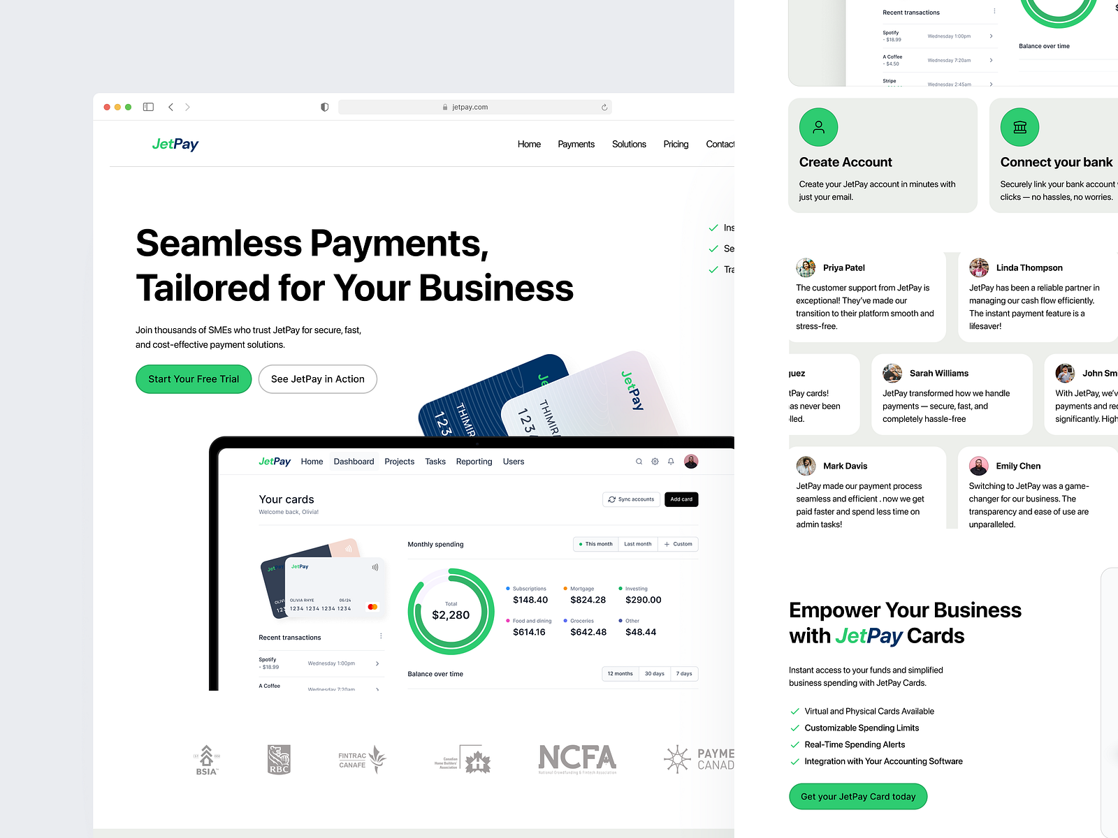 JetPay Landing Page - Redesign by Thimira on Dribbble