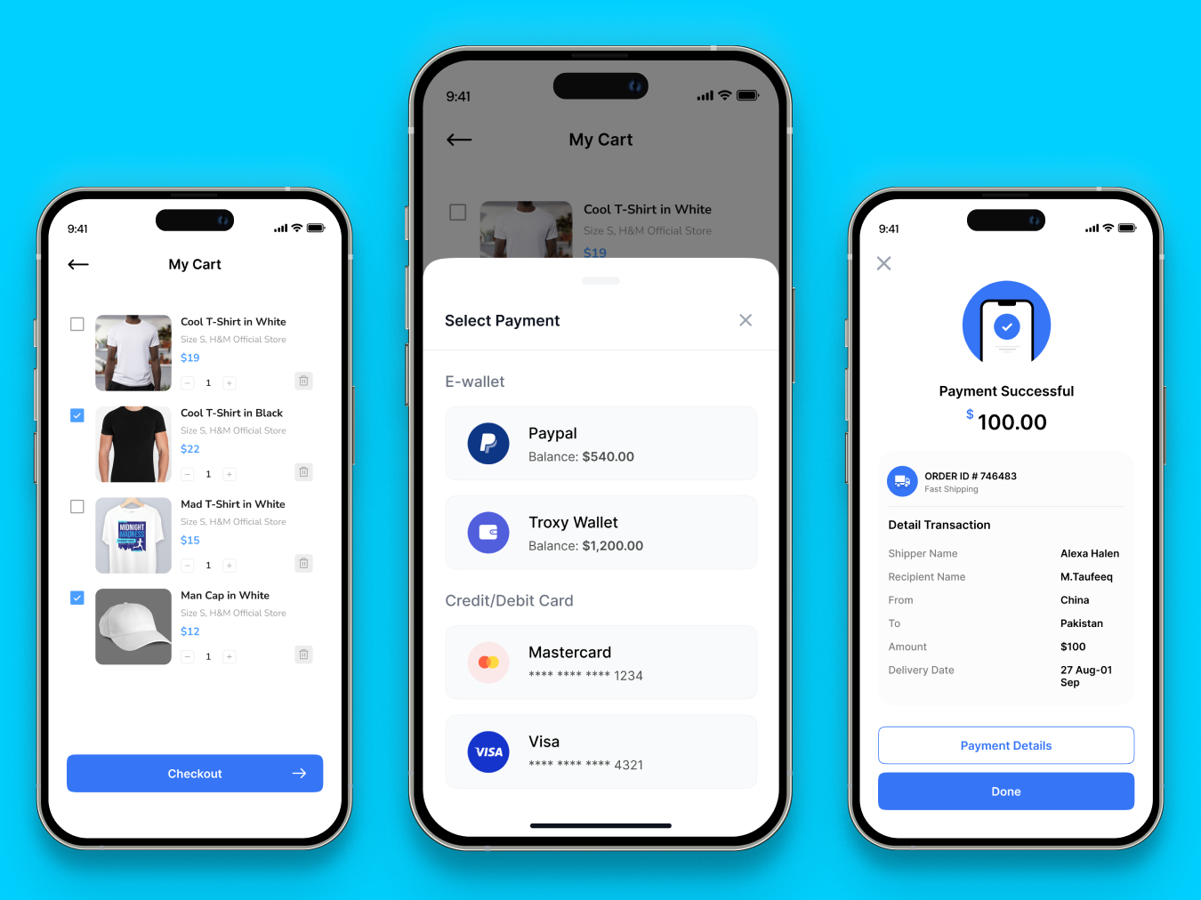 Shopping Cart Mobile App Flow Concept by Muhammad Taufeeq on Dribbble